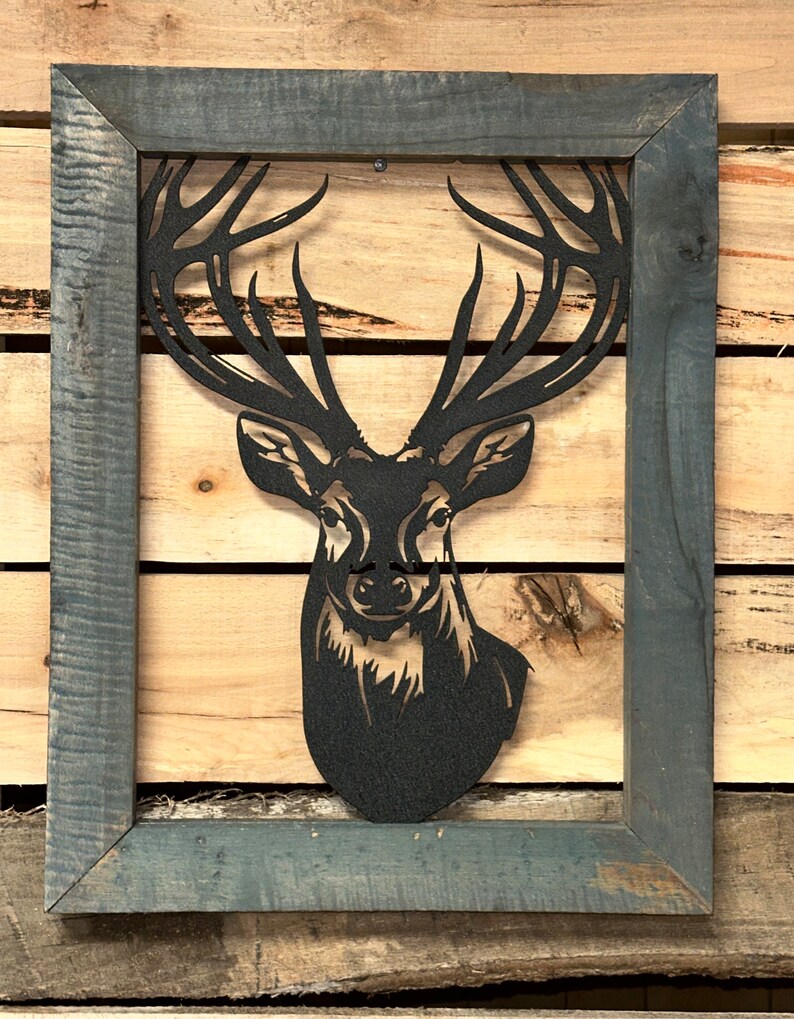 Rustic Deer Head Decor - Etsy