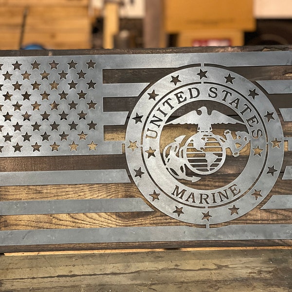 American Flag Metal Emblem - Etsy