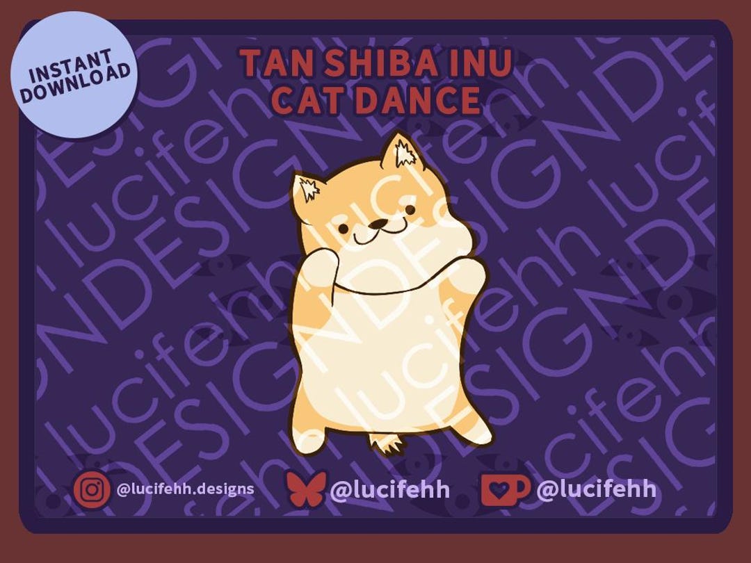 Tan Shiba Inu Dance - Etsy