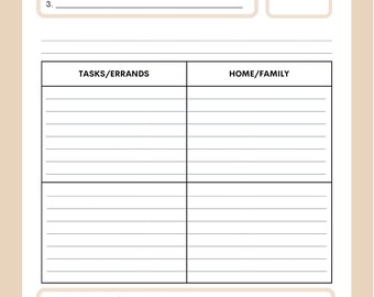Day Planner Worksheet - Etsy