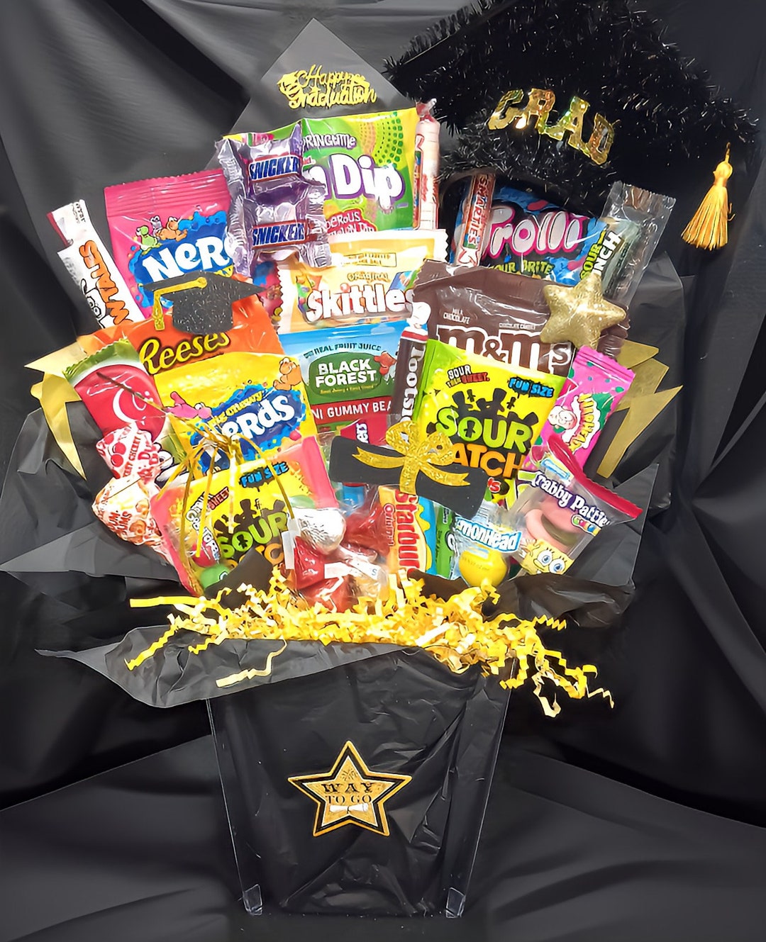 GRADUATION CANDY BOUQUET, Graduation Gift, Graduation Candy Gram, Grad ...