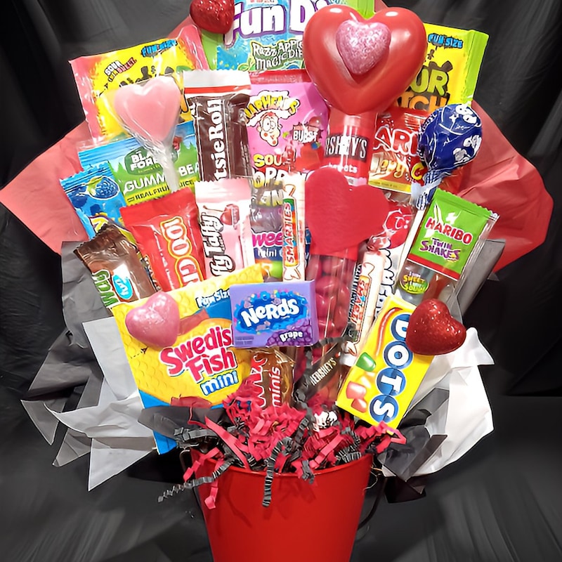 Valentine Candy Bouquet Etsy