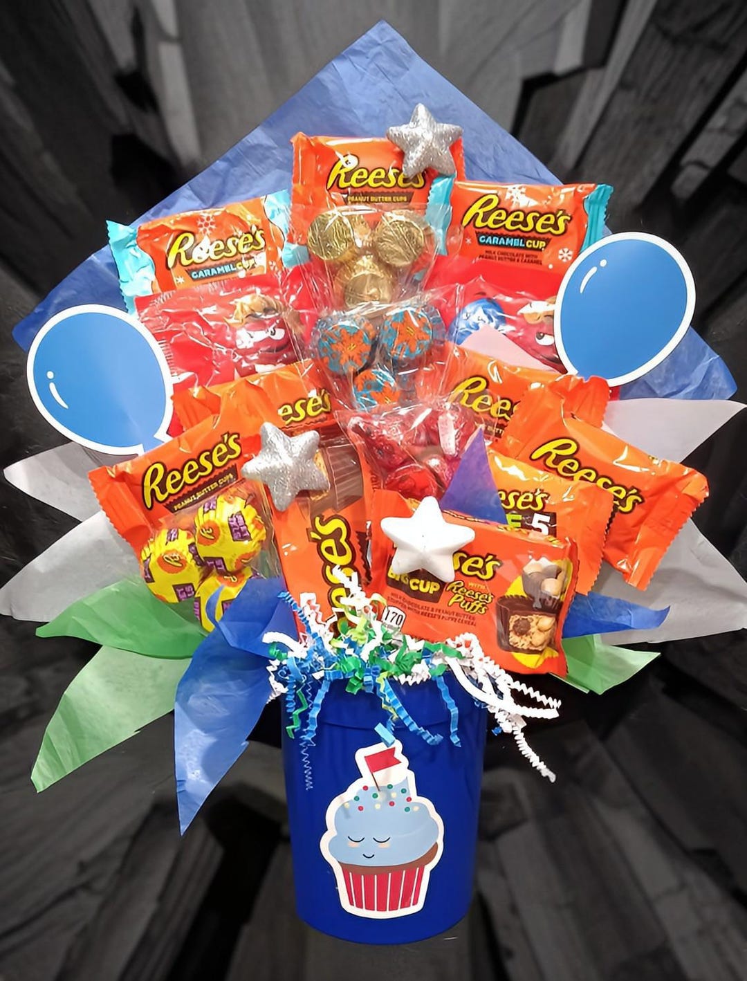 REESES CANDY BOUQUET, Reese's Birthday Gift, Reese's Gift, Chocolate ...