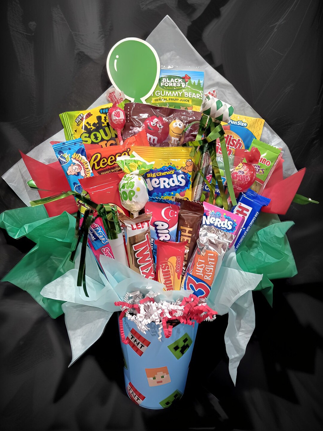 MINECRAFT CANDY BOUQUET, Minecraft Gift, Minecraft, Birthday Gift, Kids ...