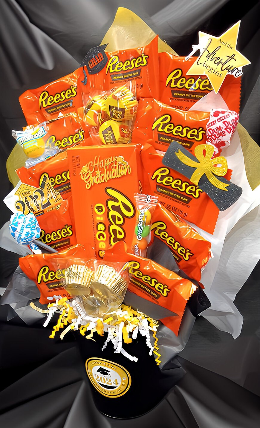 REESES GRADUATION GIFT, Reeses Candy Bouquet, Reeses Gift, College ...