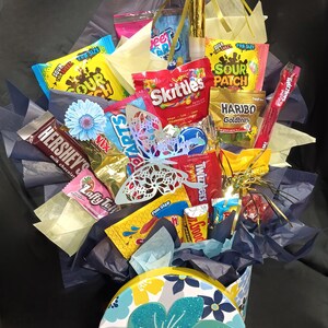 GET WELL GIFT, Get Well Soon Candy Bouquet, Birthday Candy Bouquet ...