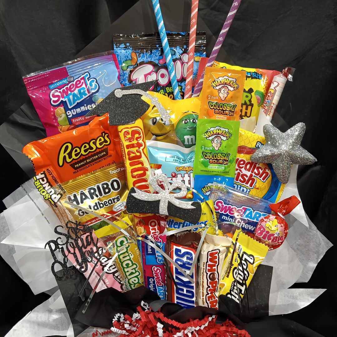 GRADUATION CANDY BOUQUET, Graduation Candy Gram, Graduation Gift ...