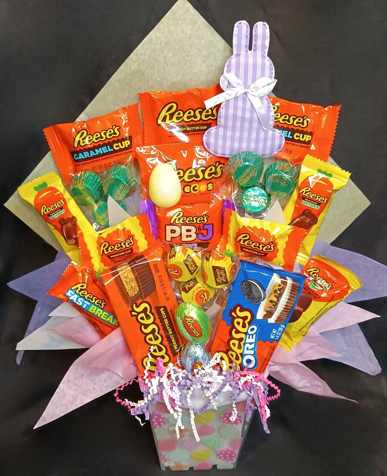 EASTER REESES GIFT, Kids Easter Basket, Easter Candy Gram, Reeses ...