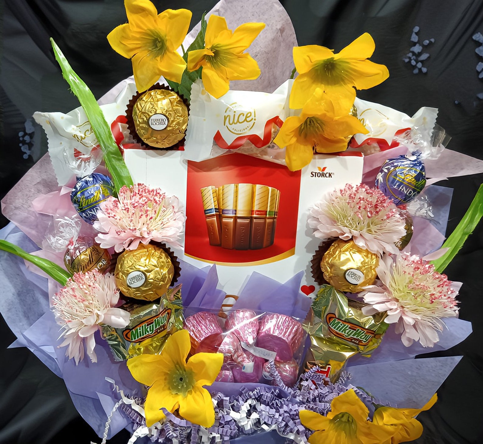 GET WELL GIFT, Birthday Gift, Chocolate Gift, Chocolate Candy Bouquet ...