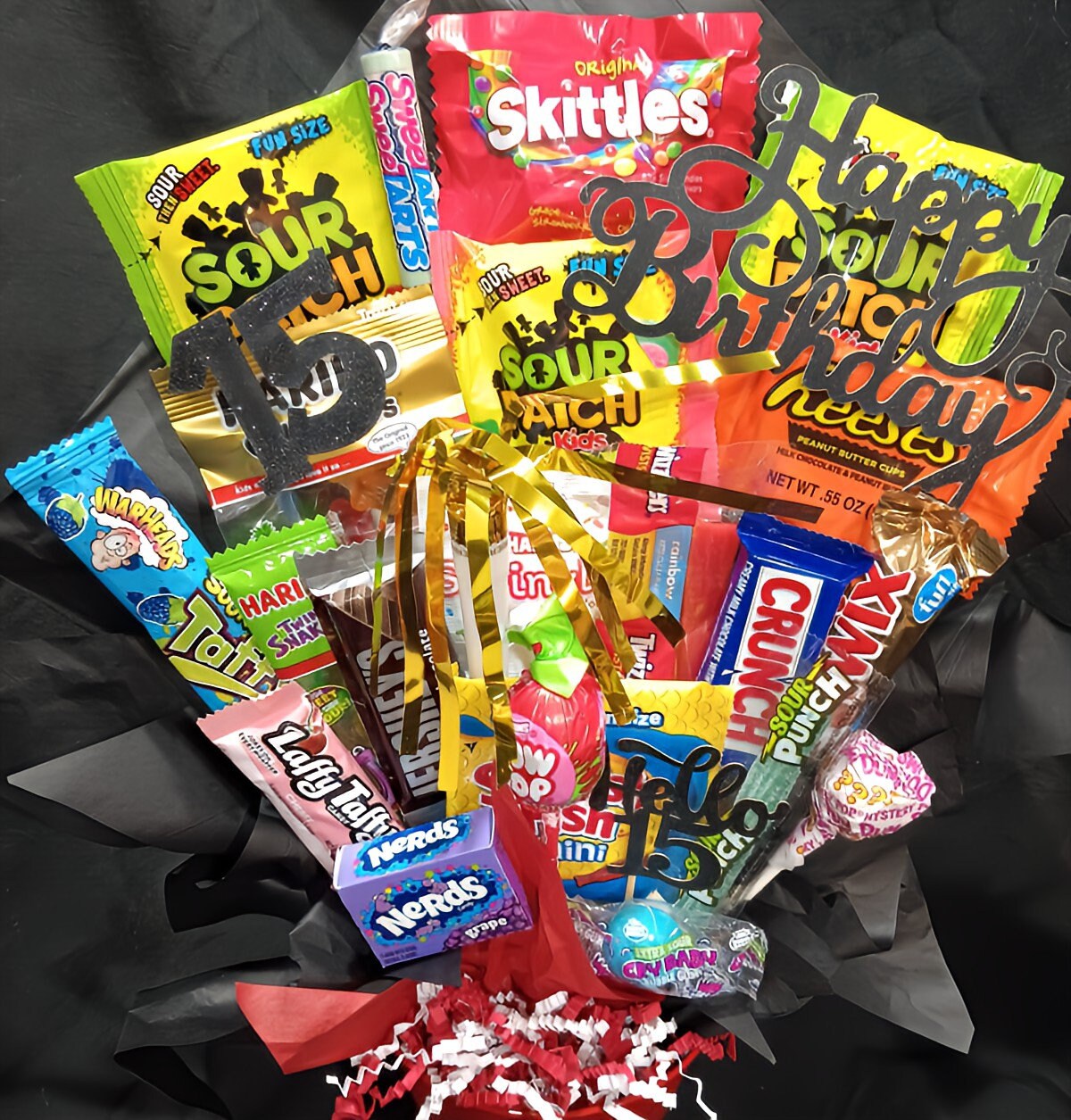 QUINCEANERA GIFT, Mis 15, SWEET 15 Candy Bouquet, Sweet 15 Gift ...