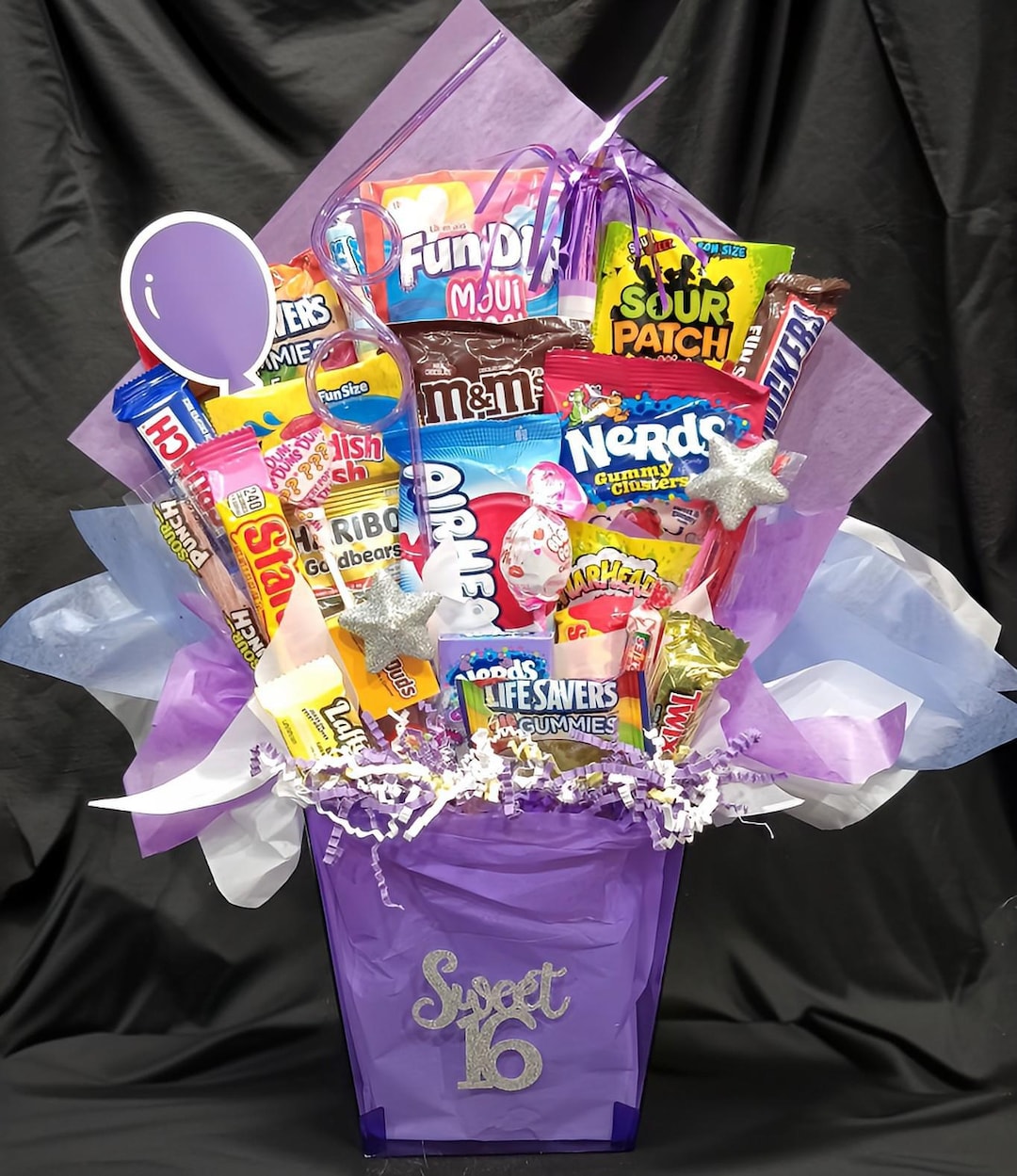 SWEET 16 GIFT, Sweet 16 Bouquet, Sweet Sixteen Gift, Sweet 16 Candy ...