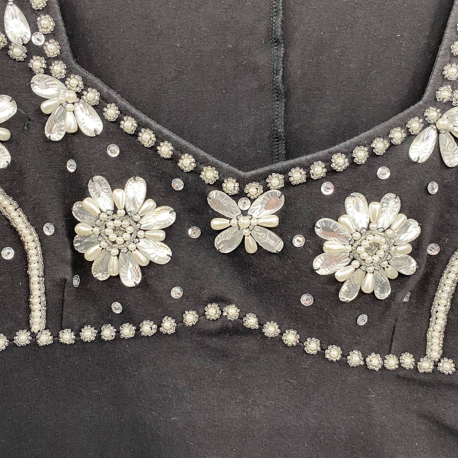 Vintage 80s Lew Magram Beaded Embellished Pearl Top Long - Etsy