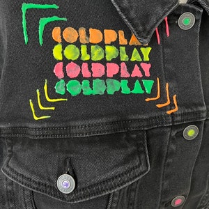 Coldplay Inspired Jacket / Handmade / Concert / Paradise / Tour 2023/24 ...