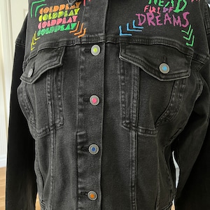 Coldplay Inspired Jacket / Handmade / Concert / Paradise / Tour 2023/24 ...