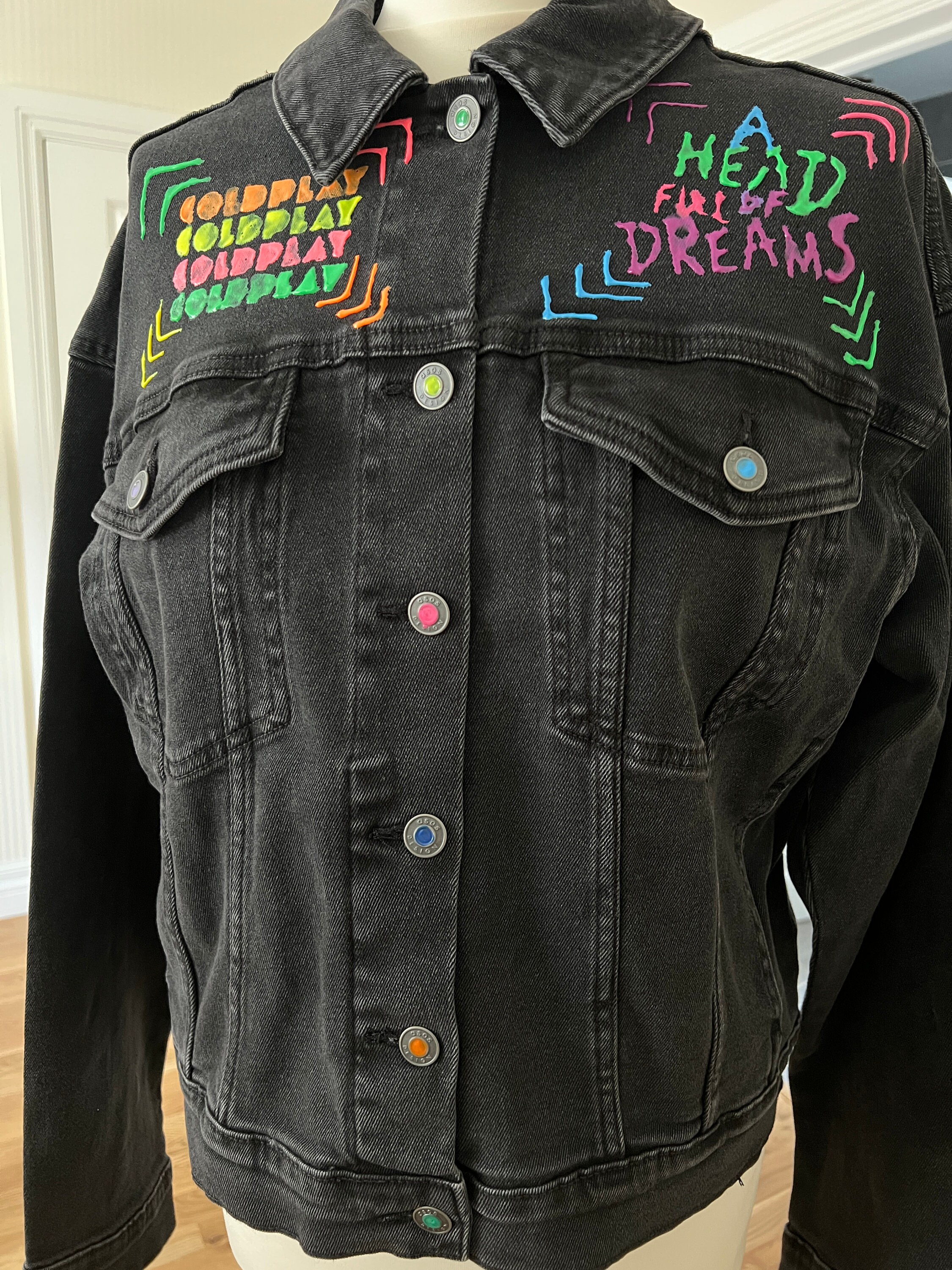 Coldplay Inspired Jacket / Handmade / Concert / Paradise / Tour 2023/24 ...