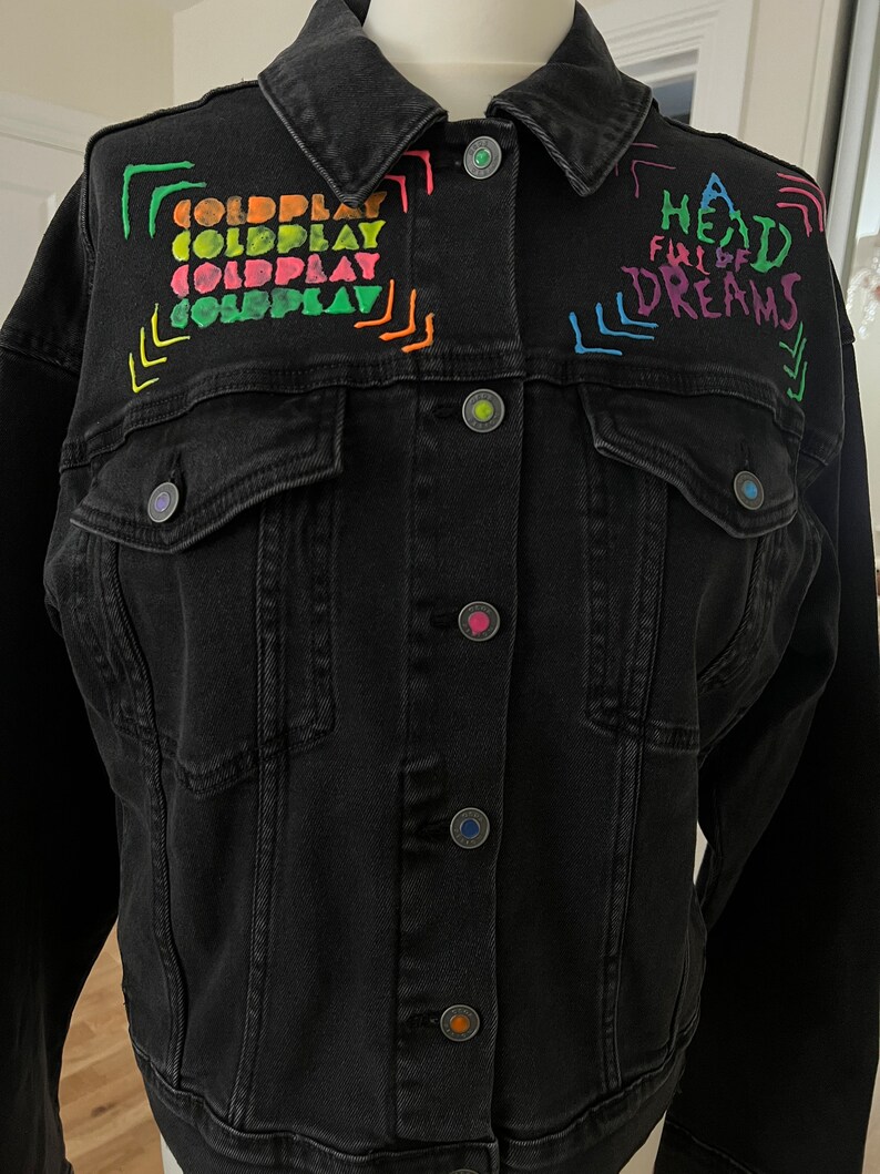 Coldplay Inspired Jacket / Handmade / Concert / Paradise / Tour 2023/24 ...