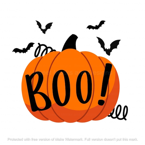Halloween Boo Png Sublimation Design Pumpkin Clipart Boo - Etsy