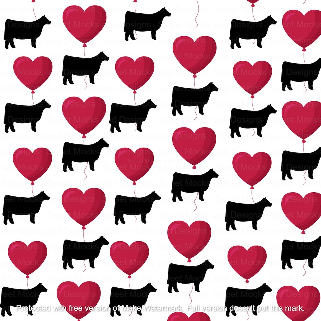Show Cattle Png, Show Cattle Seamless, Instant Digital Design, Png, Jpg ...
