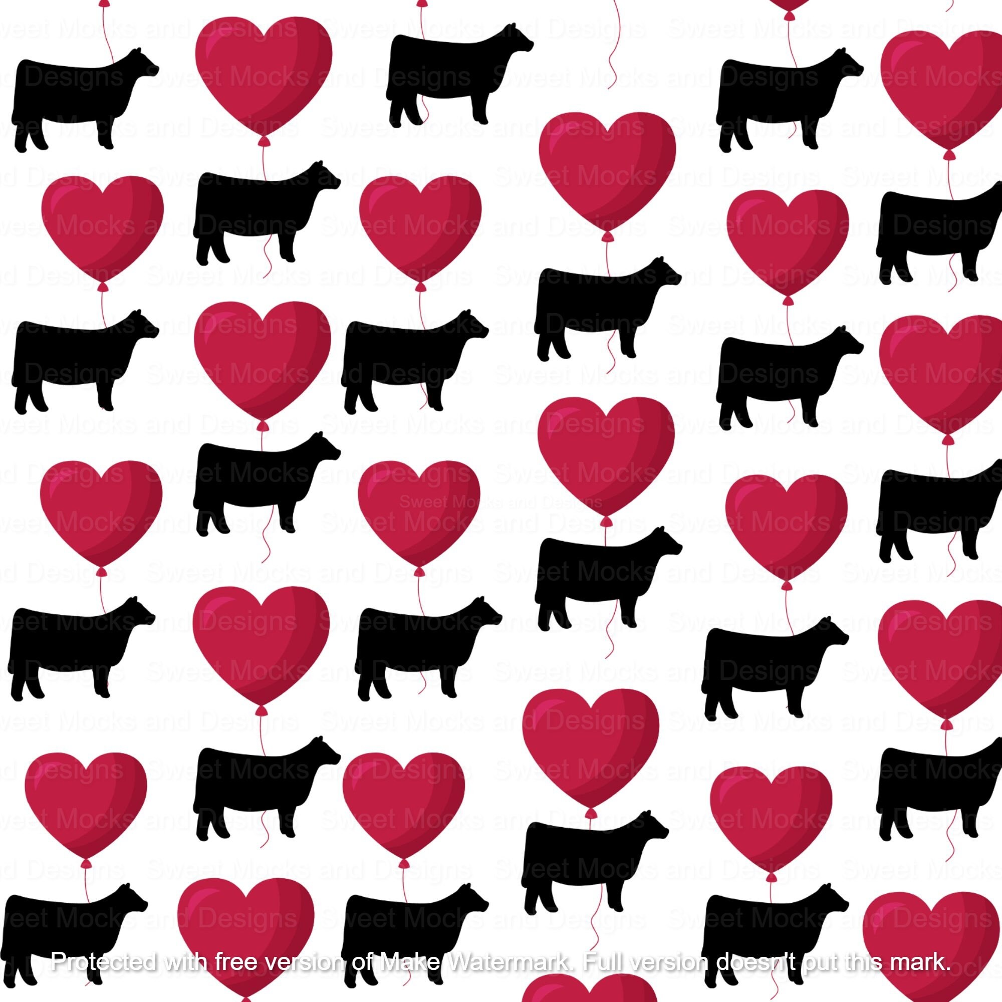 Show Cattle Png, Show Cattle Seamless, Instant Digital Design, Png, Jpg ...