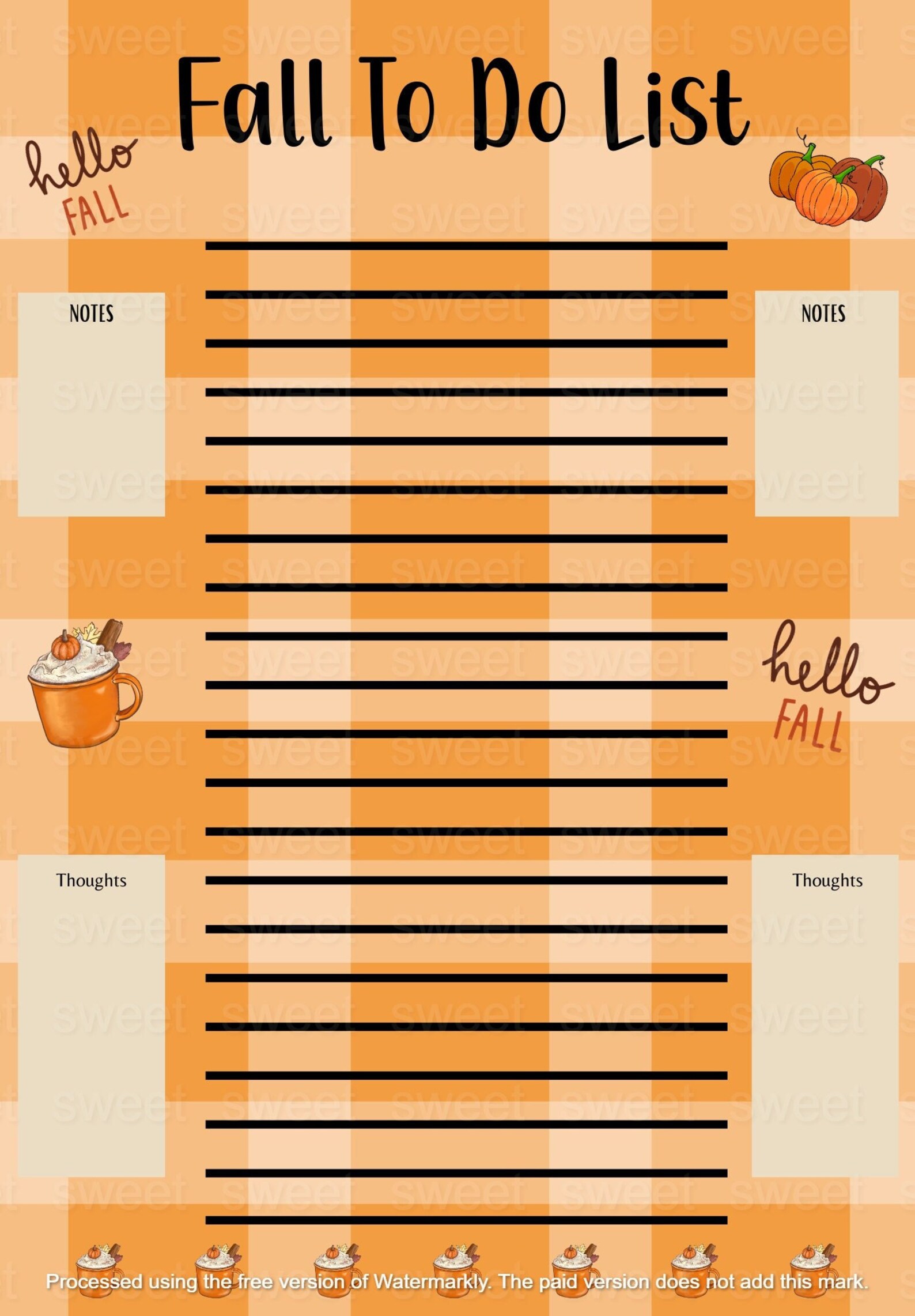 Fall to Do List Fall to Do PNG Fall Journal Printable Fall List ...