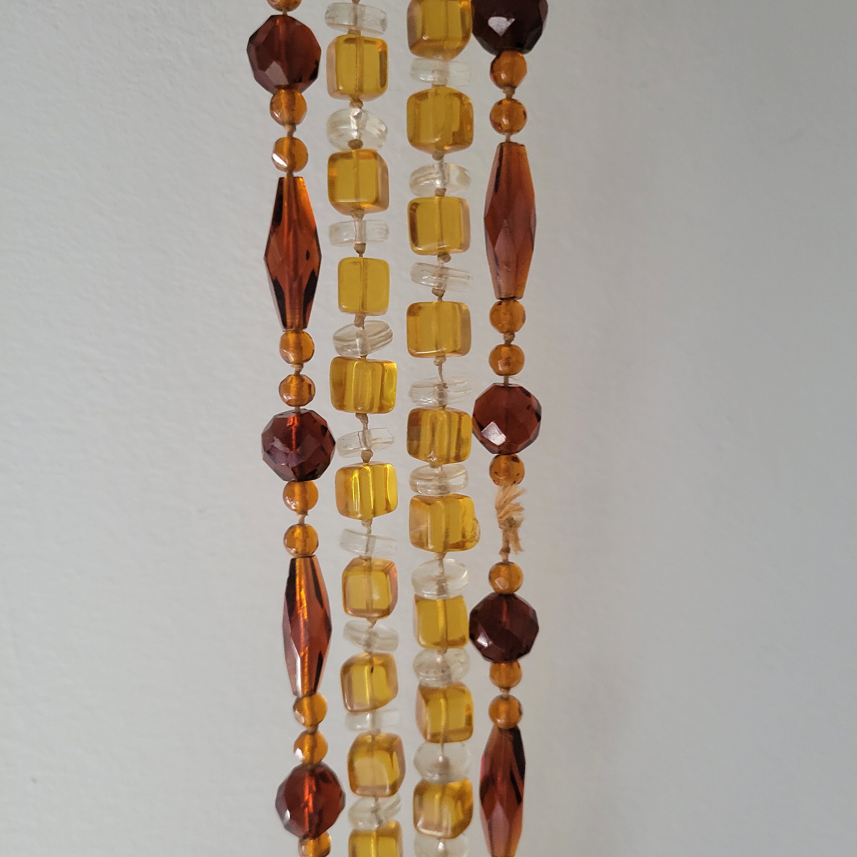 1920s Art Deco Glass Flapper Beads - Etsy