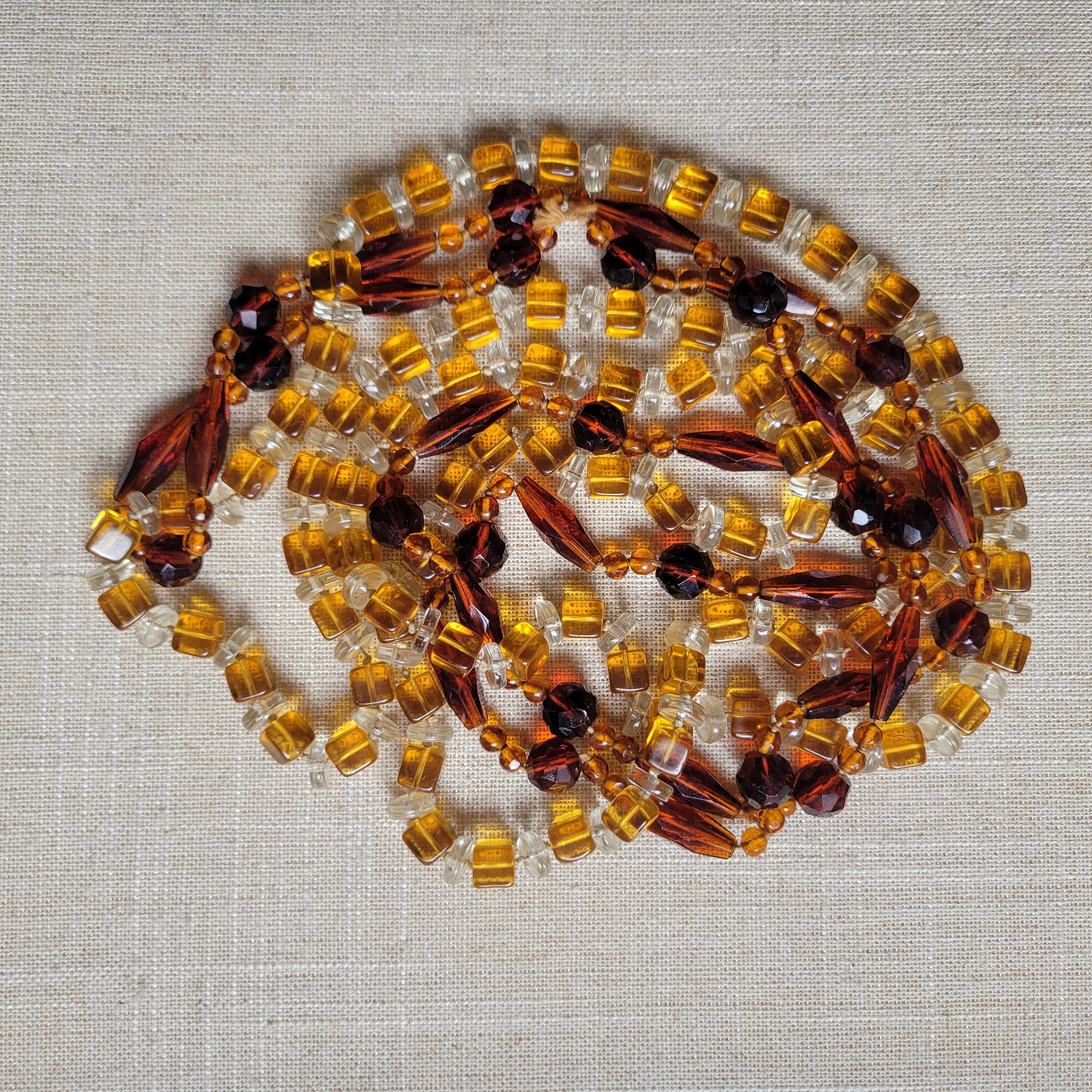 1920s Art Deco Glass Flapper Beads - Etsy