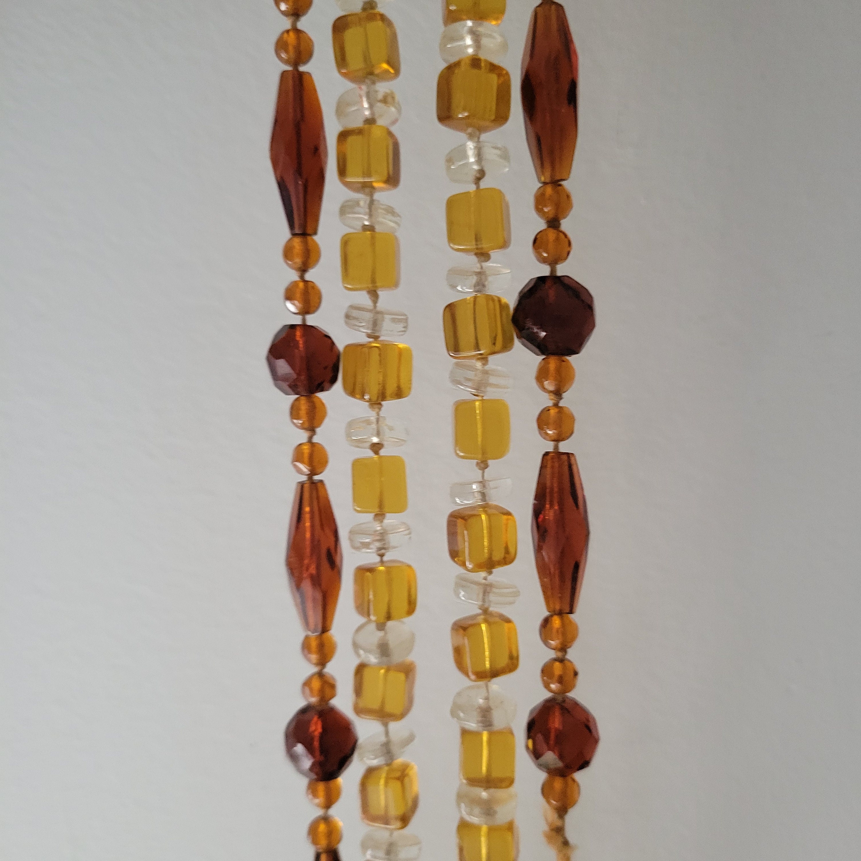 1920s Art Deco Glass Flapper Beads - Etsy
