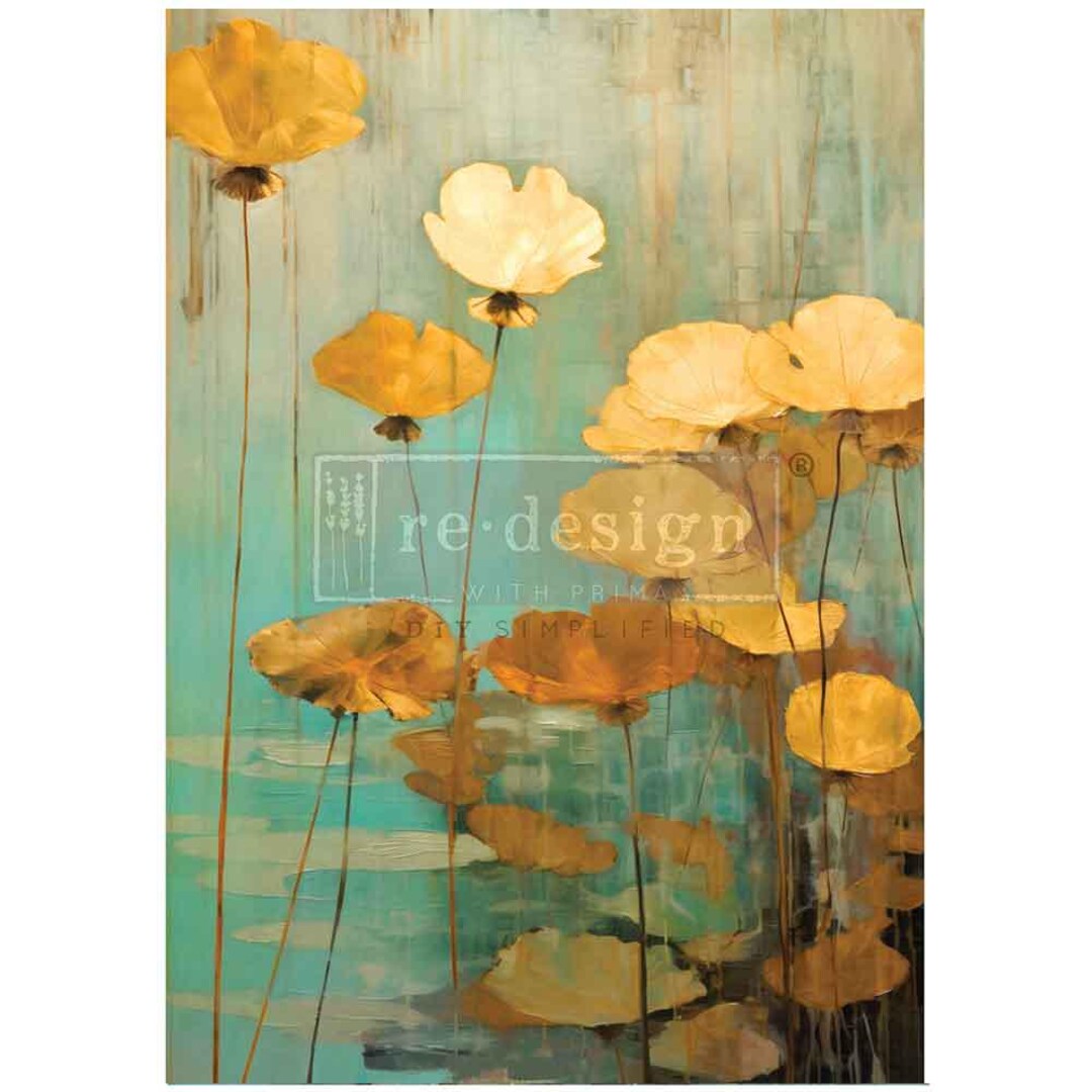 A1 Decoupage Fiber -eternal Lotus - Sheet, 23.4"x33.1" - Etsy