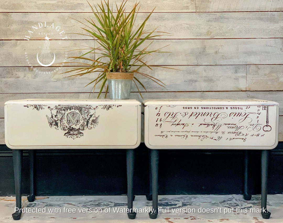 SOLD Vintage Mid Century Drop Leaf End Tables (pair) - Etsy