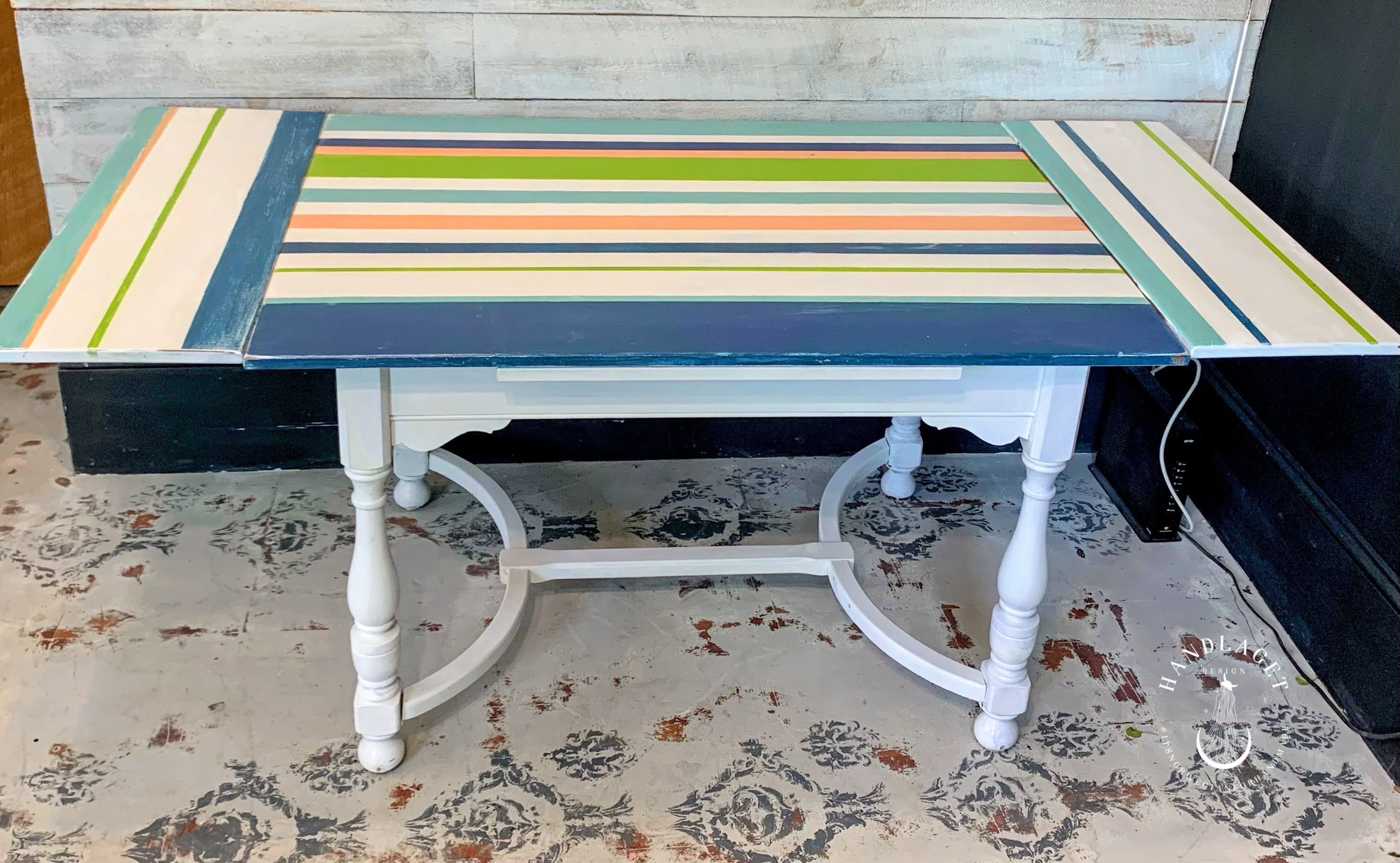 Striped Dining Table With 6 Chairs - Etsy