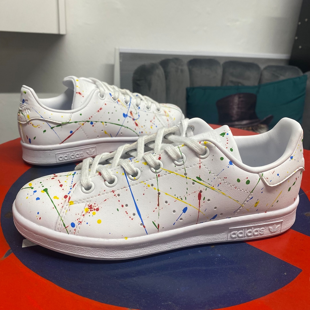 Personalized ADIDAS Stan Smith Sneaker, Custom “SPLASH” - Etsy