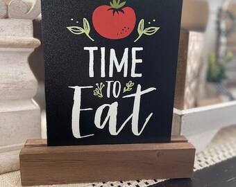 Time to Eat Sign - Etsy