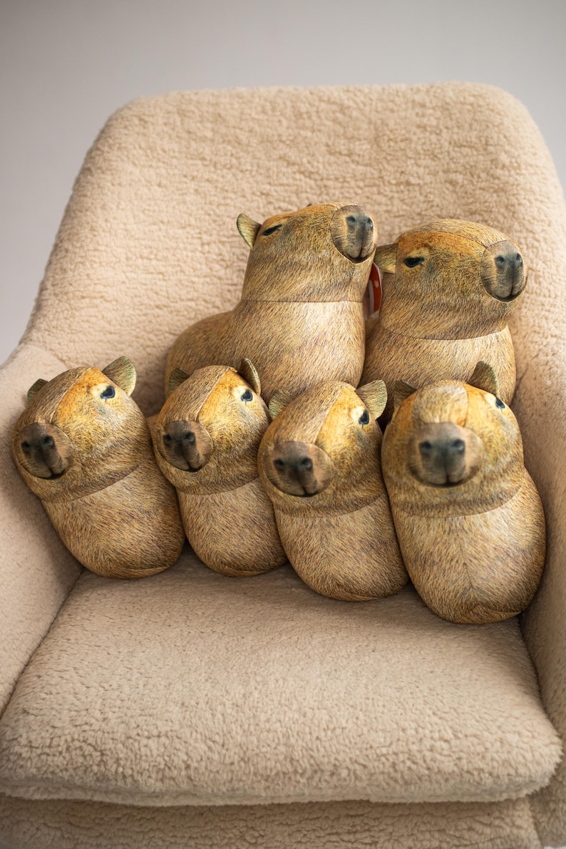 Capybara Soft Calming Toy, Capybara Stuffed Animal Toy, Cute Animal ...