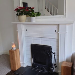 200x200 Solid Oak Block/display Set Side Tables/lamp Stand/modern Home ...