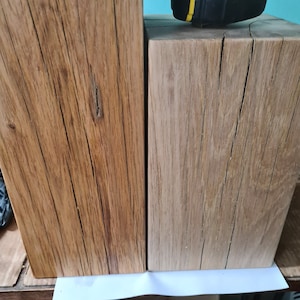 200x200 Solid Oak Block/display Set Side Tables/lamp Stand/modern Home ...