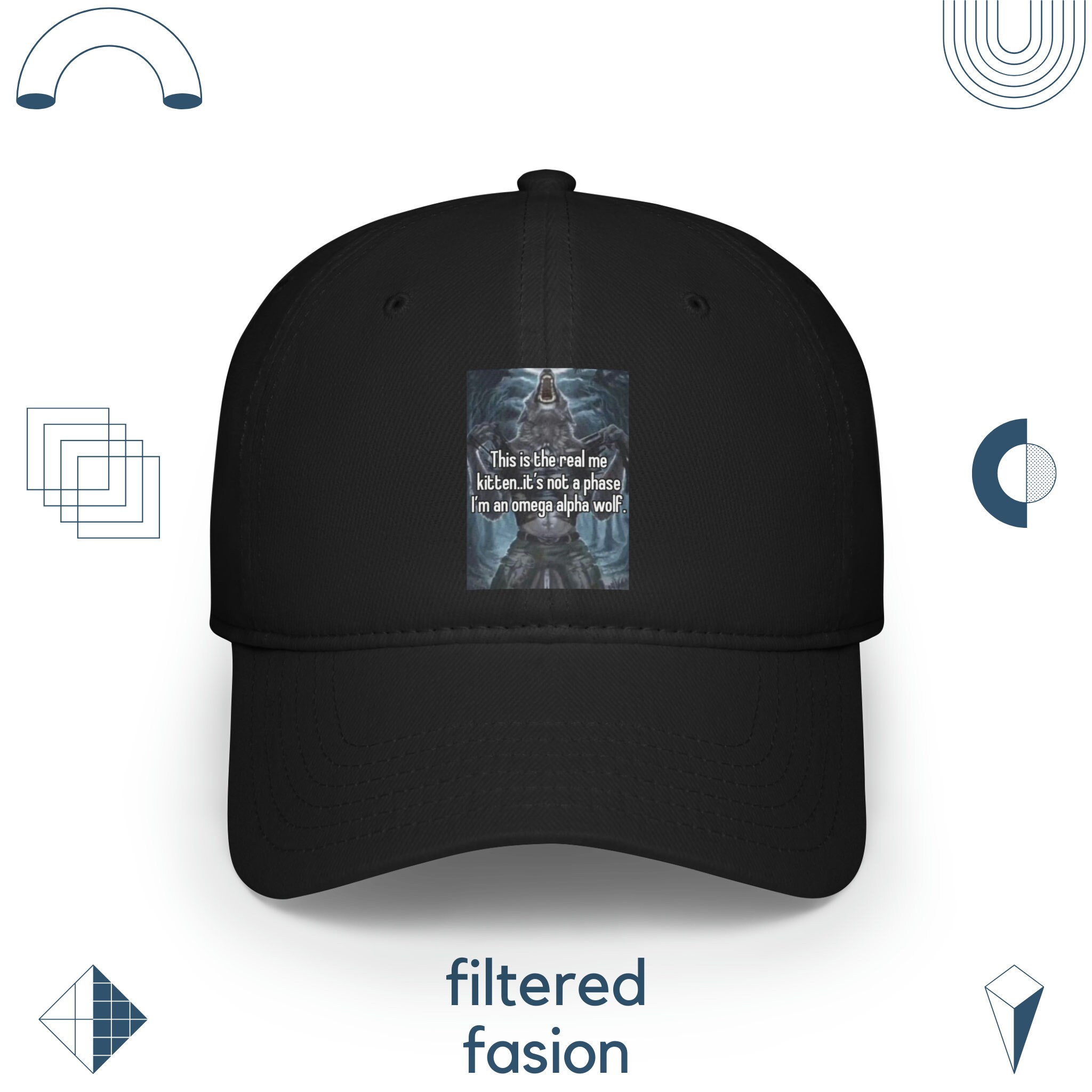 Alone Wolf Meme Cap Baseball, Gen Z Funny Sarcastic Inappropriate Idea ...