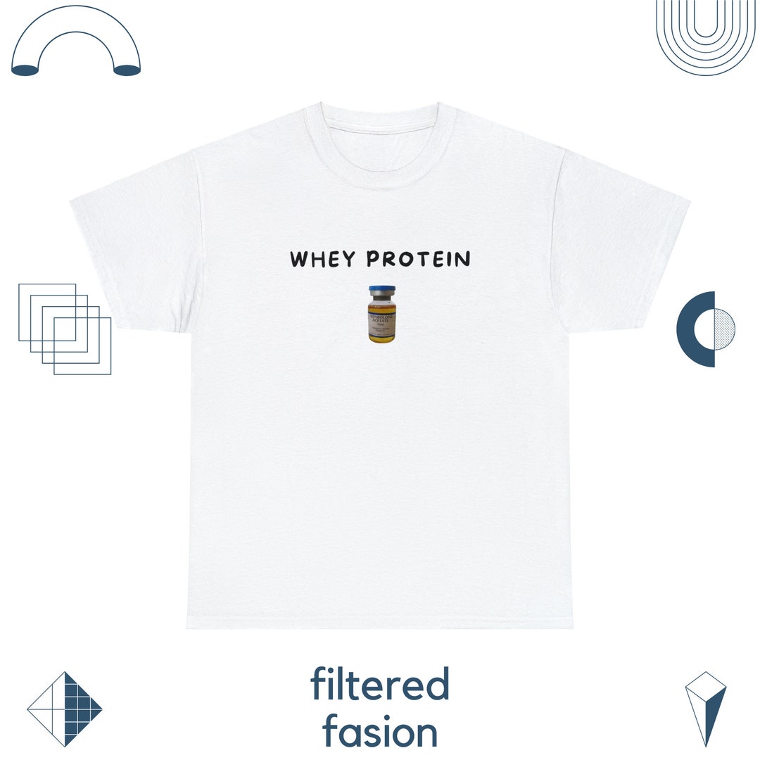 Whey Protein Y2k Gym Style T-shirt Meme Print Gymgear Gymwear Gift Idea ...