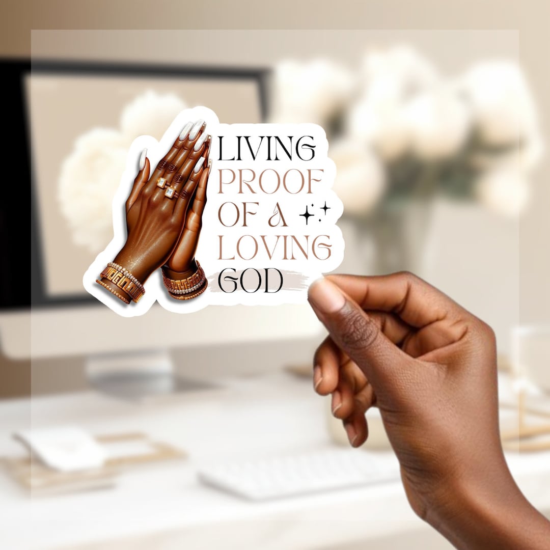 PRAYER HANDS STICKER Pretty Sticker Cute Sticker Girly Sticker ...