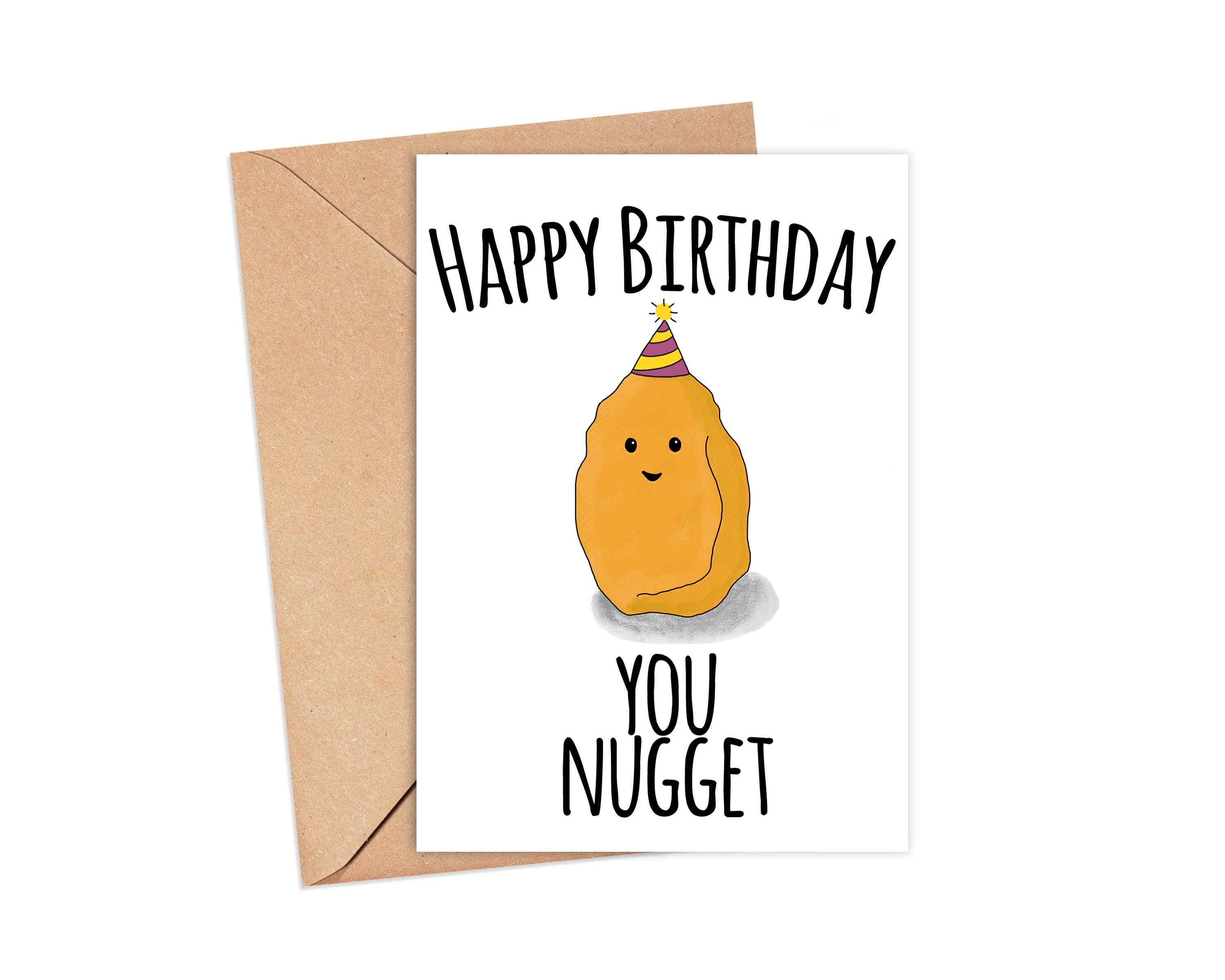 Happy Birthday You Nugget Card - Etsy