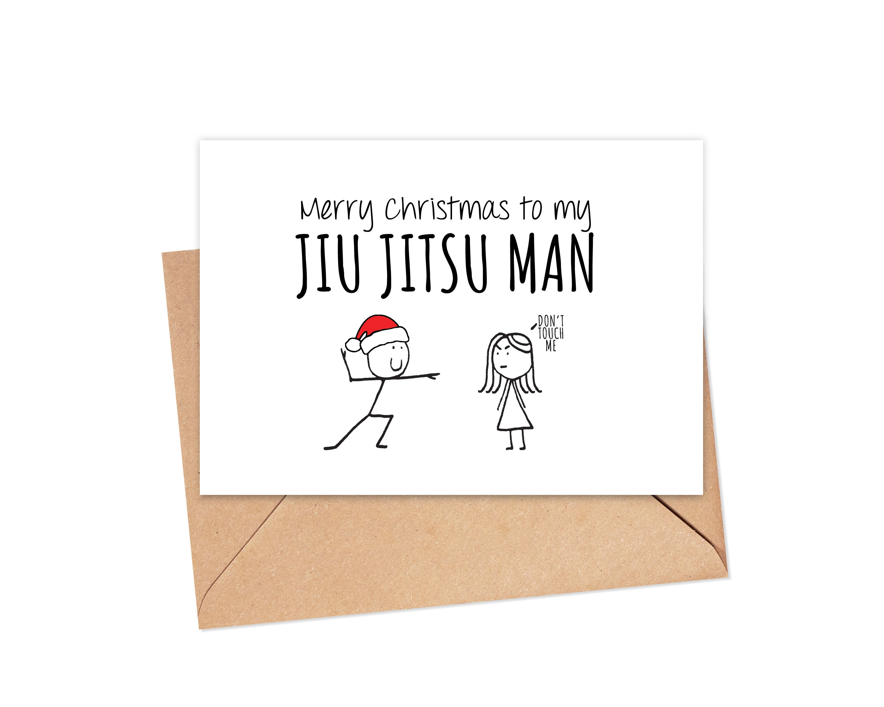 Merry Christmas to My Jiu Jitsu Man Card - Etsy