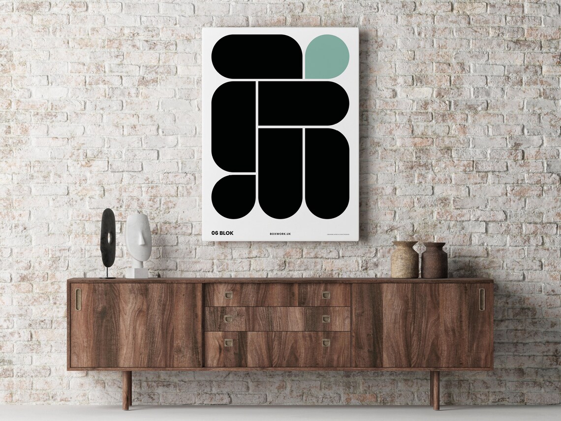 06 BLOK Minimalist Poster Art Print - Etsy
