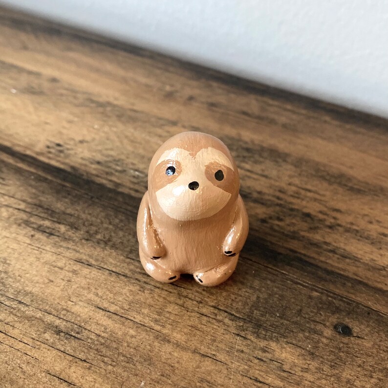 Animal Figurine, Sloth Figurine, Sloth Miniature - Etsy