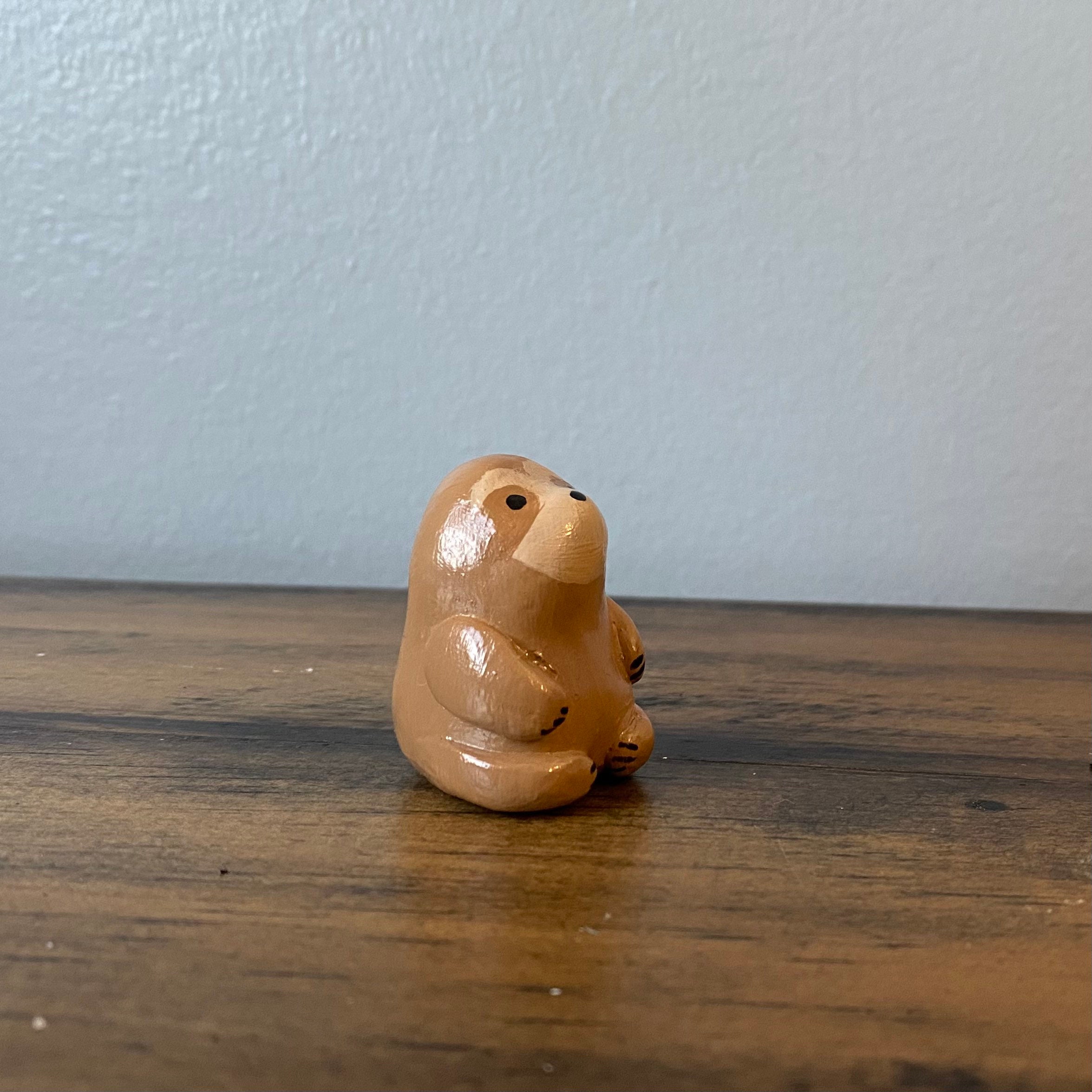 Animal Figurine, Sloth Figurine, Sloth Miniature - Etsy