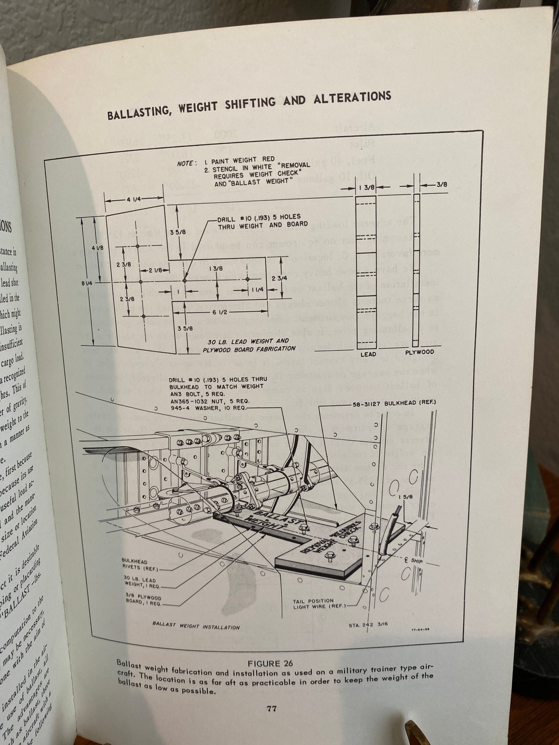 Aircraft Weight & Balance Control Manual 1967 - Etsy