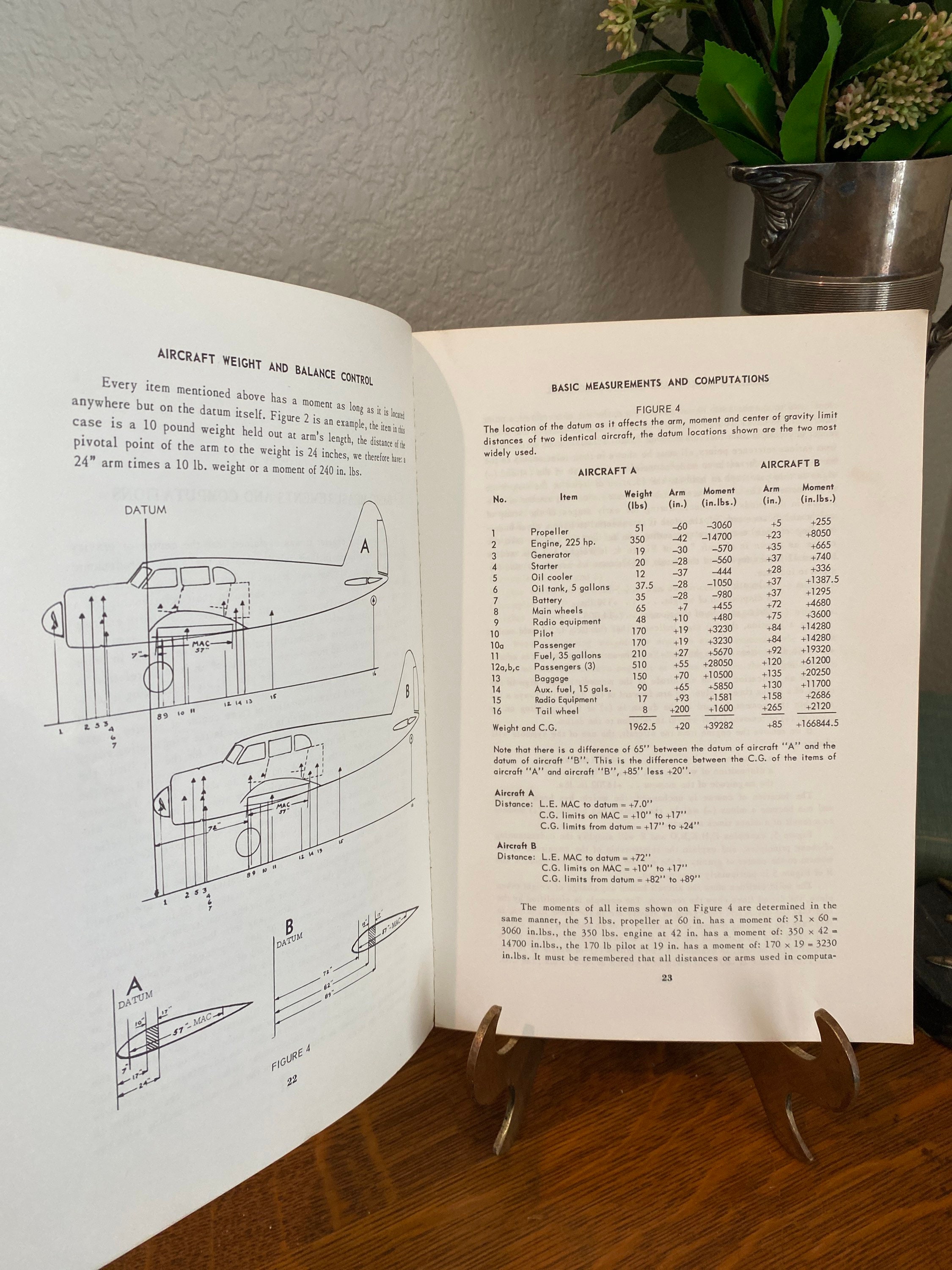Aircraft Weight & Balance Control Manual 1967 - Etsy