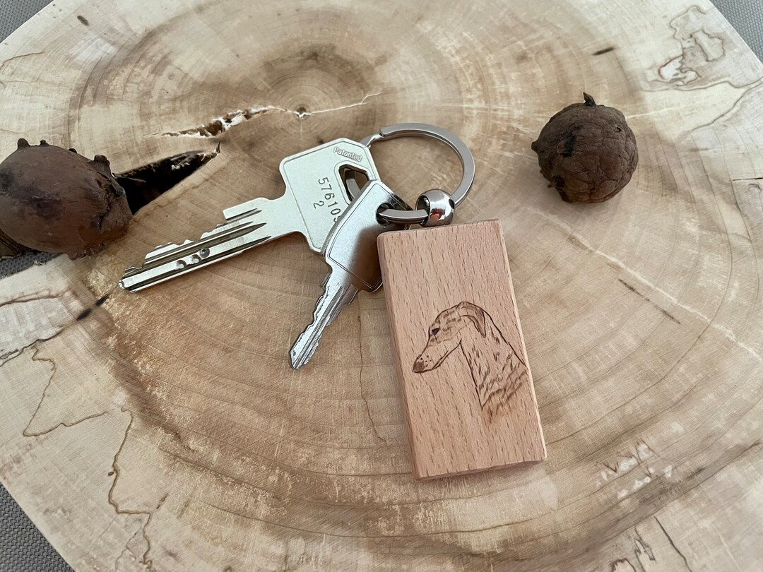 Keyring WINDLIEBE Galgo Espanol | Pyrography – Loving Sign of ...