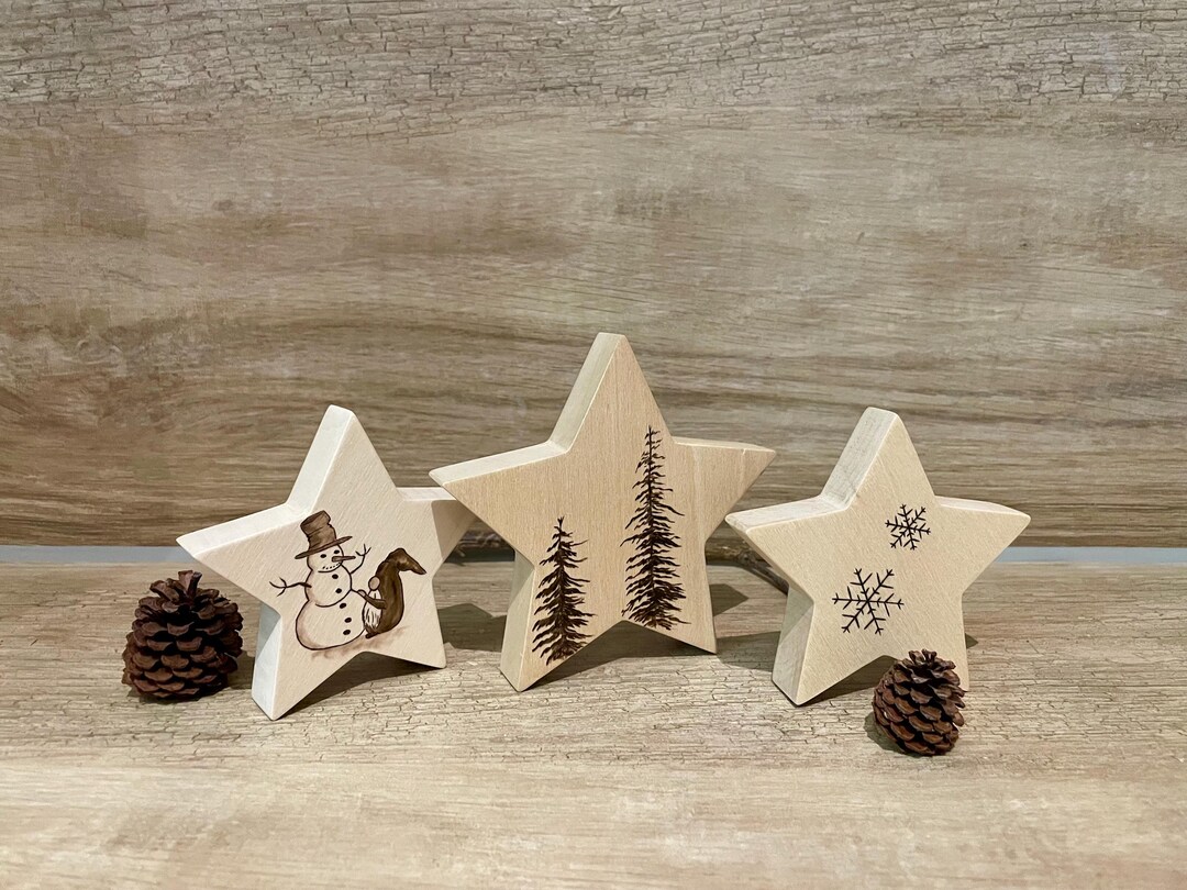 Set of Three Poinsettias With Gnomes, Firs, and Snowflakes | Beautiful ...