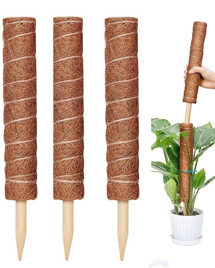 Moss Poles Coco Fiber Pole Stackable Moss Pole 1218 - Etsy