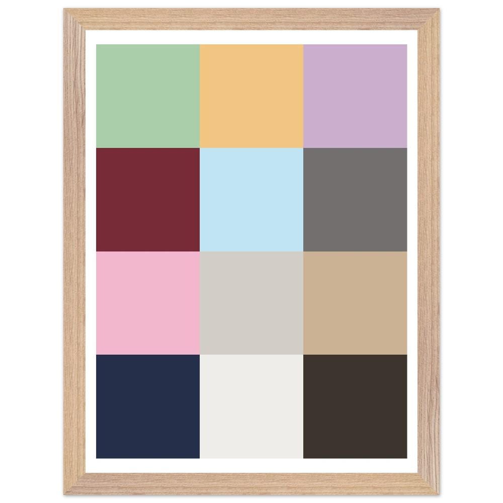 Eras Colour Palette Wall Art Premium Wooden Framed Poster With Premium ...