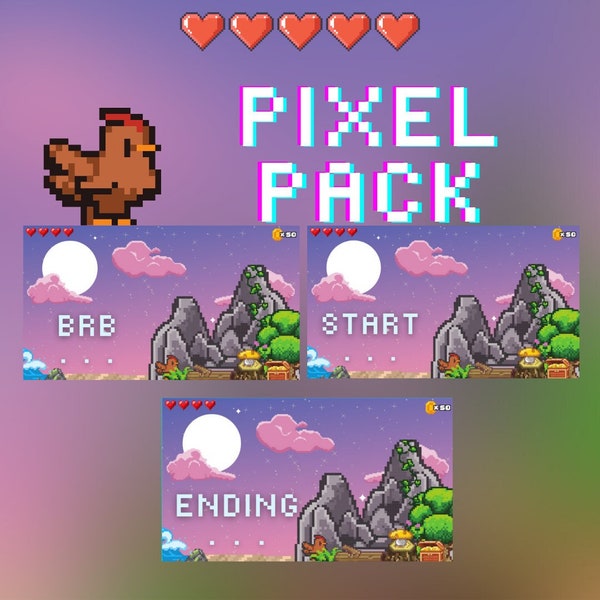 Pixel Art Twitch Overlay - Etsy